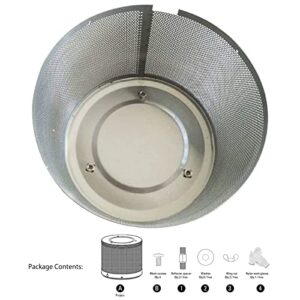 ZLH Heater Burner Burning Net Cover, Patio Heater Stove Stainless Steel Safety Heating Net Fittings, Diameter 27.5cm