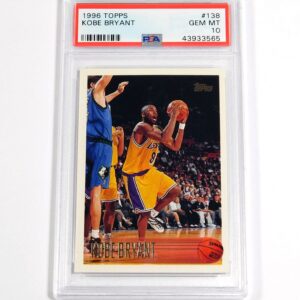 1996-97 Topps Kobe Bryant #138 Rookie PSA 10 Basketball Graded Card