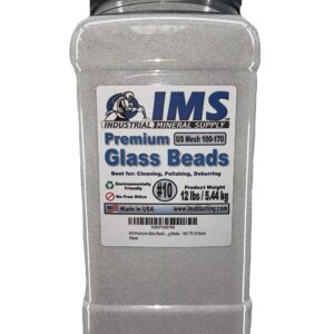 #10 Premium Glass Beads - Fine - 12 lbs/5.44 kg - Blasting Media - 100-170 US Mesh