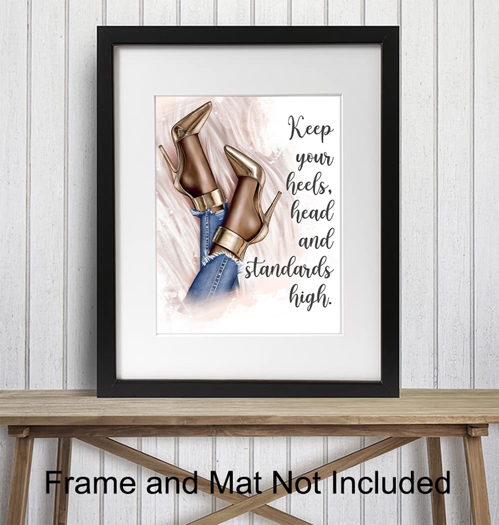 African American Wall Art - Black Women - Black Wall Decor - Fashion Quotes - Fashion Wall Decor - Inspirational Quotes Wall Art - Glam Wall Decor - Black Woman - Latina - Black Wall Art -High Fashion