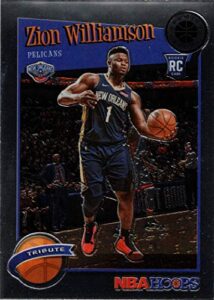 2019-20 panini nba hoops premium stock basketball #296 zion williamson rookie card