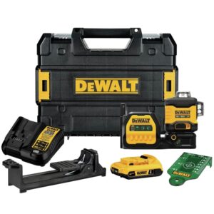 dewalt 20v/12v max laser level kit, 3 x 360, green (dcle34030g)