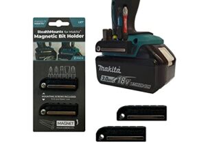 stealthmount makita magnetic bit holder - 2 pack drill bit organizer | bit holder for makita | makita bit holder for drill | makita impact bit holder | makita bit holder for impact driver | made in uk