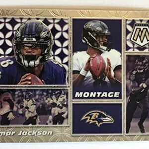 2020 Panini Mosaic Montage Football #M3 Lamar Jackson NM/M (Near Mint/mint)