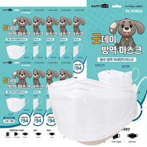 cleantech [10 pack] (age 6 to 15) 4-layers premium (kf94 certified) kids face mask (made in korea) respirators protective disposable dust covers (children, youth, teens, small face adults) - white -