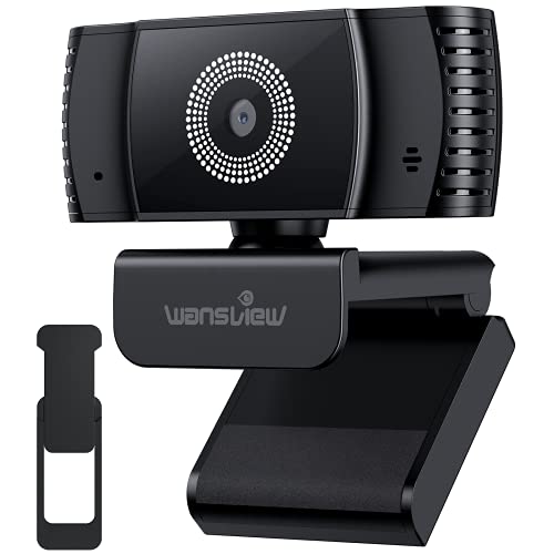 wansview Webcam with Microphone, 1080P HD Webcam USB PC Laptop Web Camera with for Computer Desktop Live Streaming/Zoom/Video Call/Online Meeting/Gaming