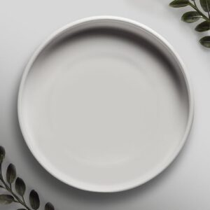 willowy matte white ceramic pot saucer - drainage tray for 6, 7, 8, 9 inch planters + more sizes