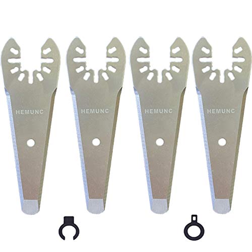 HEMUNC Oscillating Scraper Blades for Caulk Adhesive Sealant Removal for Dewalt Milwaukee Ryobi Bosch Craftsman Dremel Mulimaster Rockwell Multitool Scraper Blades