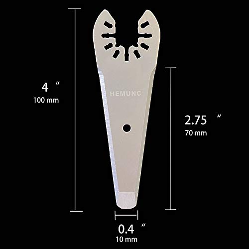 HEMUNC Oscillating Scraper Blades for Caulk Adhesive Sealant Removal for Dewalt Milwaukee Ryobi Bosch Craftsman Dremel Mulimaster Rockwell Multitool Scraper Blades