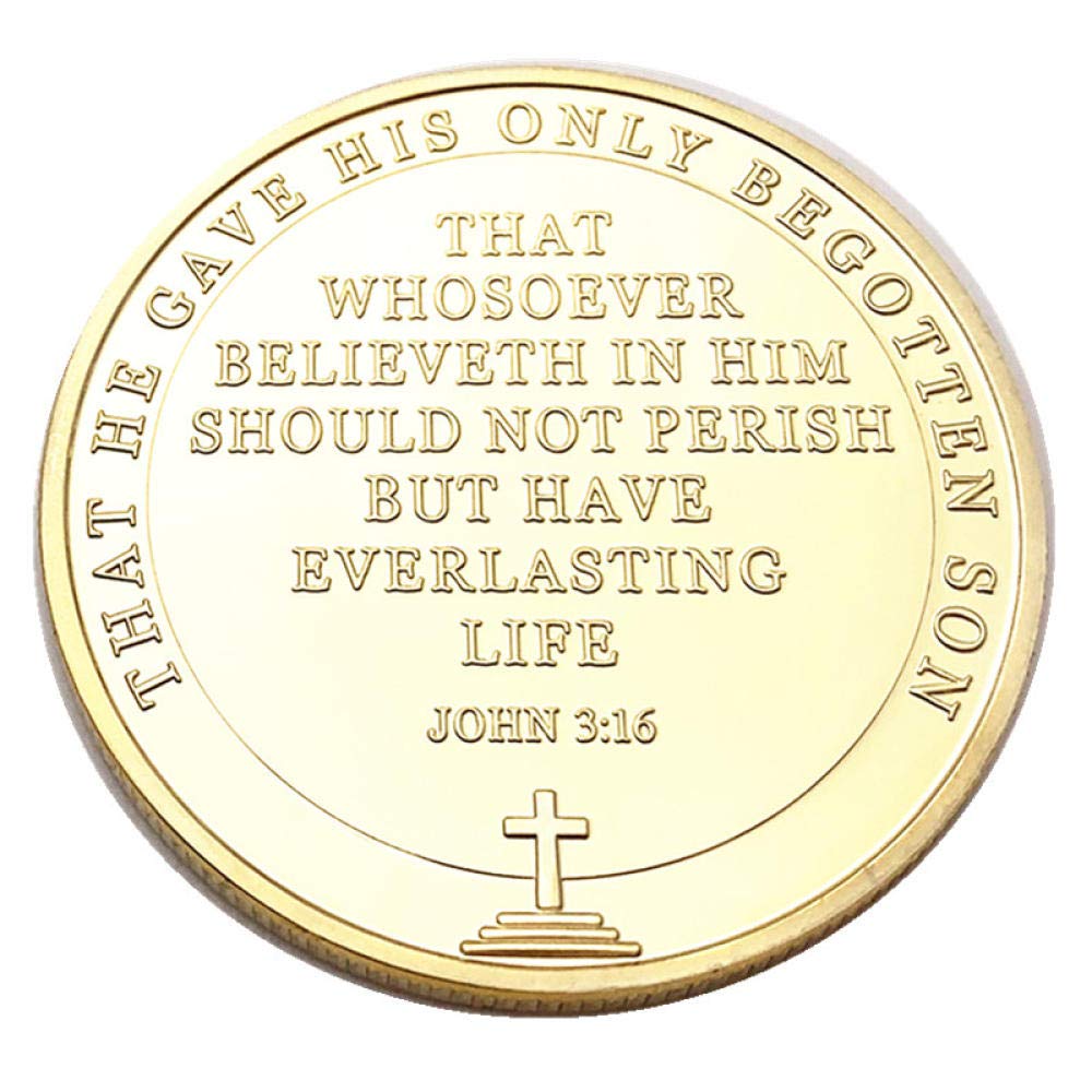 Exquisite Collection of Commemorative Coins Religious Faith Jesus Resurrection Gilded Commemorative Coin Christ Cross Good Friday Gold Coin Coin