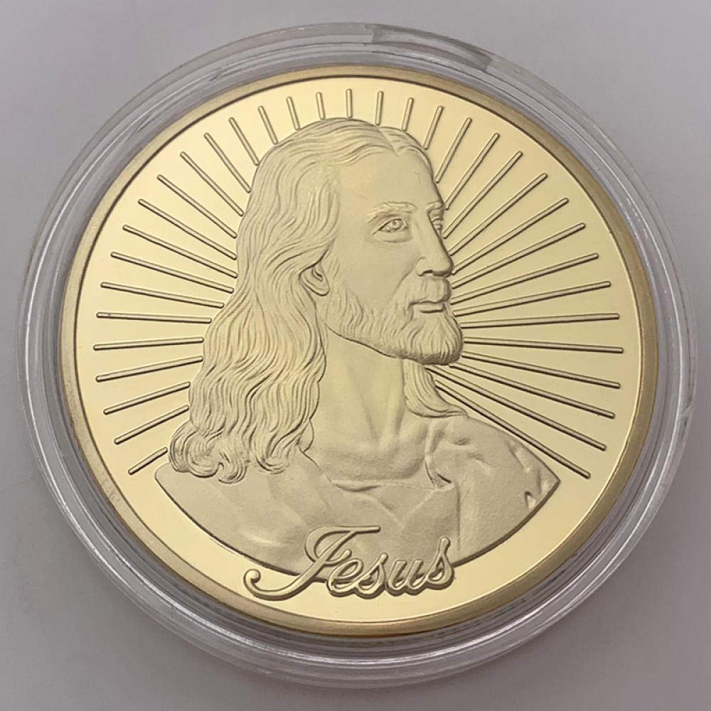 Exquisite Collection of Commemorative Coins Religious Faith Jesus Resurrection Gilded Commemorative Coin Christ Cross Good Friday Gold Coin Coin