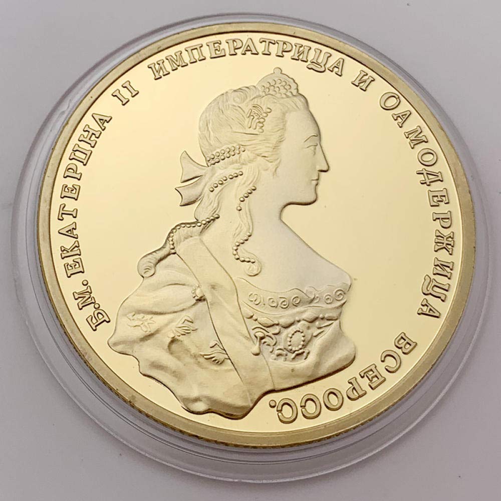 Exquisite Collection of Commemorative Coins Russian 1741 Tsarist Empire Queen Elizabeth Commemorative Double-Headed Eagle Foreign Coin Commemorative Coin