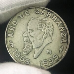 Exquisite Collection of Commemorative Coins 1959 Mexican President Carranza Commemorative Coin 5 Peso Silver Dollar Foreign Silver Coin Silver Dollar Ancient Coin Collection