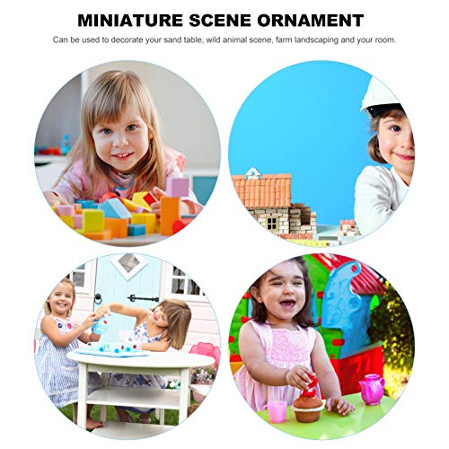 DOITOOL 7Pcs Farm Vegetable Miniature Fairy Garden Miniature Micro Landscape Ornaments Kit Dollhouse Decorations Micro Landscape Farm Accessories Mini Plants Decor for Bonsai Craft Fairy Figurines