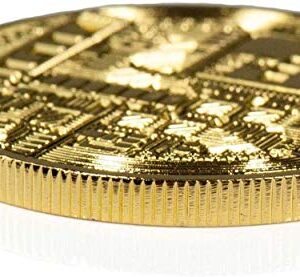 3Pcs Bitcoin Coin - Gold Silver and Bronze Physical Blockchain Cryptocurrency in Protective Collectable Gift。 | BTC Cryptocurrency | Chase Coin