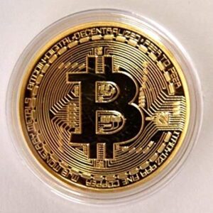 3Pcs Bitcoin Coin - Gold Silver and Bronze Physical Blockchain Cryptocurrency in Protective Collectable Gift。 | BTC Cryptocurrency | Chase Coin