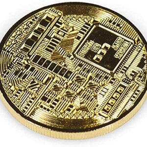 3Pcs Bitcoin Coin - Gold Silver and Bronze Physical Blockchain Cryptocurrency in Protective Collectable Gift。 | BTC Cryptocurrency | Chase Coin