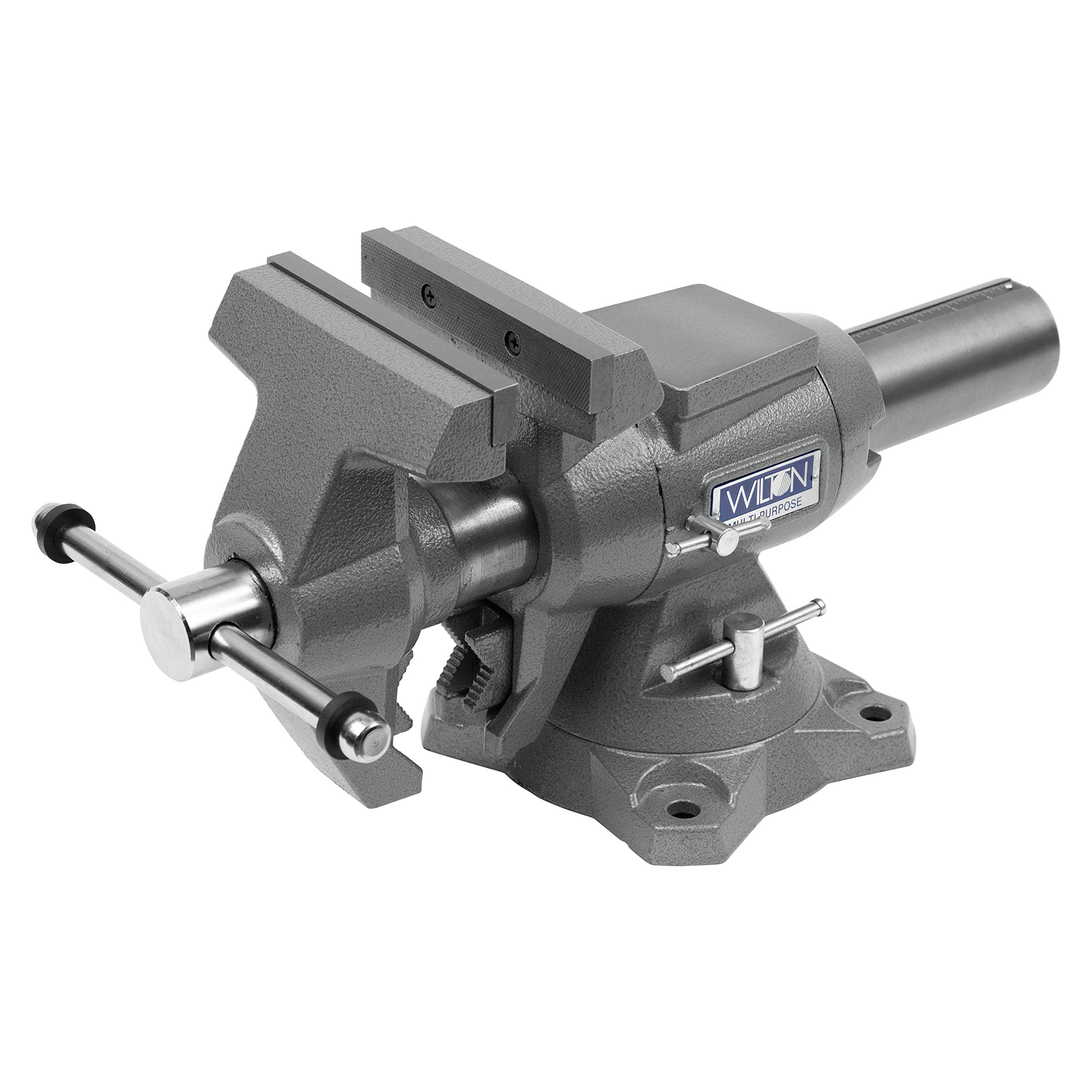 Wilton 6-1/2" Multi-Purpose Bench Vise, 360° Rotating Head & Base, 6" Max Opening (650P)