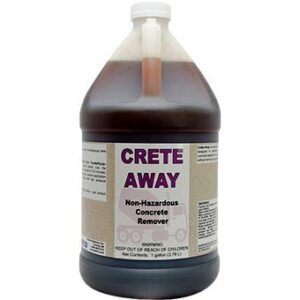 crete away concrete remover from trucks, mixers and construction equipment mortar grout and stucco - non hazardous (1 gallon)