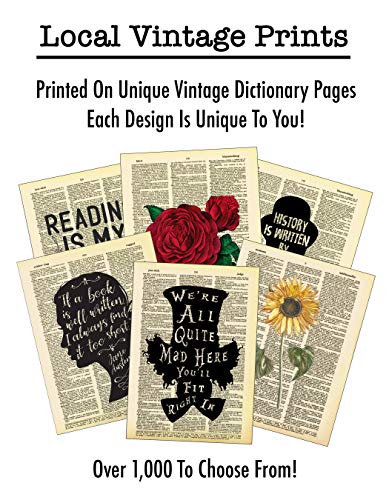 Jane Austen - If A Book Is Well Written Silhouette Art - Authentic Upcycled Dictionary Art Print - Home or Office Decor (D303)