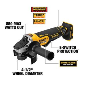 DEWALT 20V MAX Angle Grinder Tool (DCG413B) and Battery Charging Kit (DCB205-2CK)