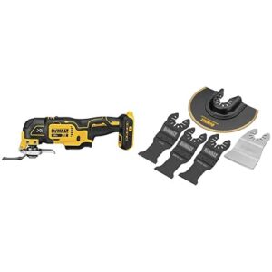 dewalt 20v max xr oscillating multi-tool bundle with 5 piece oscillating tool blades kit