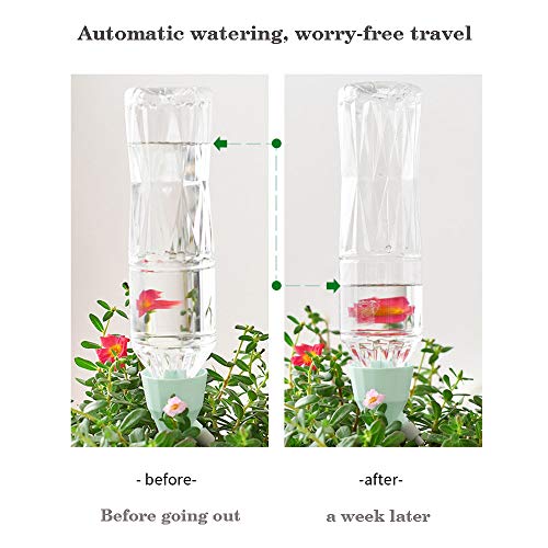 ARTEM Self Plant Watering Spikes Auto Drippers Irrigation Devices Vacation Automatic Plants Water System with Adjustable Control Valve Switch Design for Houseplant, Gardenplant, Officeplant 3 Pack