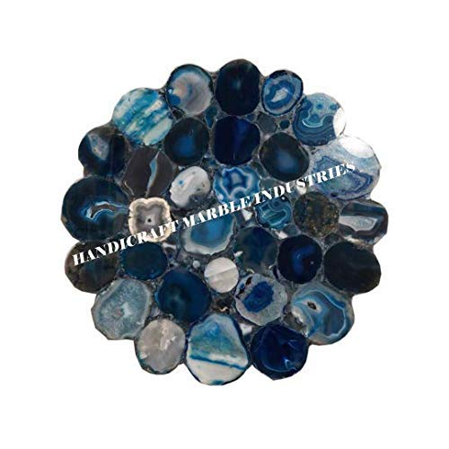 Agate Coffee Table Top, Natural Agate Table, Blue Lace Agate Stone Table 33 Inch, Flower Agate Meaning, Flower Agate Healing Properties, How To Pronounce Agate