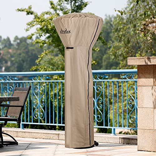 Patio Heater Waterproof Cover with Zipper BIG HORN OUTDOORS Standup Patio Heater Cover 36 Inches Heavy Duty Waterproof Heater Cover Storage Bag For Outdoor Heater Black Friday deals Cyber Monday deals