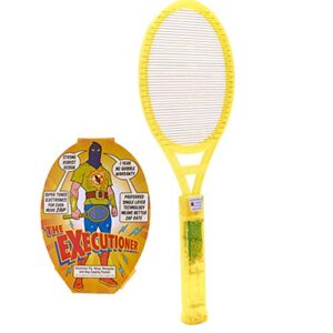 The Executioner Fly Killer Mosquito Swatter Racket Wasp Bug Zapper Indoor Outdoor (Yellow)