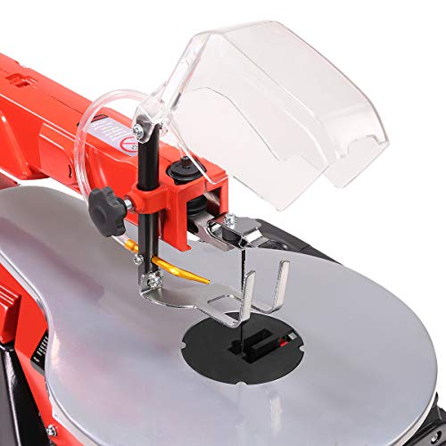 XtremepowerUS 16-inch Scroll Saw 400-1650 SPM Variable Speed Scroll Saw Machine,Red