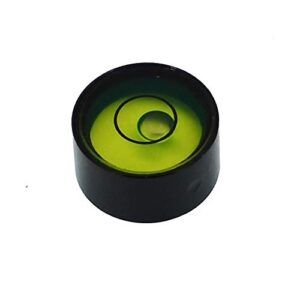 mini metal universal horizontal bubble water level level level level balance bubble level round 15x8mm (black green）