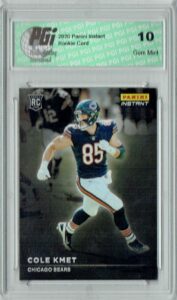 cole kmet 2020 panini instant #rs27 spotlight 1 of 1155 made rookie card pgi 10