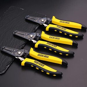 DOWELL 10-22AWG+22-30AWG Wire Stripping Tool Wire Stripper Cutter Pliers Tool Multi-Function Hand Tool for Electrician 2-Piece