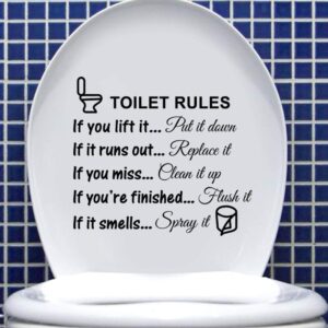 Jiuhong DIY Removable Funny Pictures Man's Woman's Washroom Toilet Bathroom WC Sign, Door Accessories Wall Sticker Home Decor for Kids Living Room Home Decoration