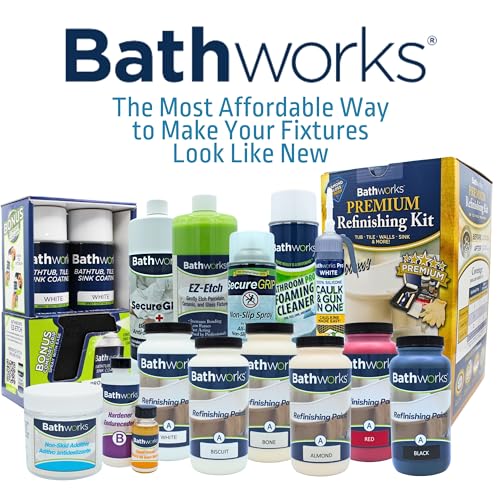 Bathworks Bathtub Refinishing Kit STANDARD 22 oz. Tub & Tile W/Non-Slip Protection WHITE