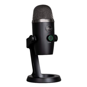 blue yeti nano premium usb mic for recording and streaming - blackout (renewed)