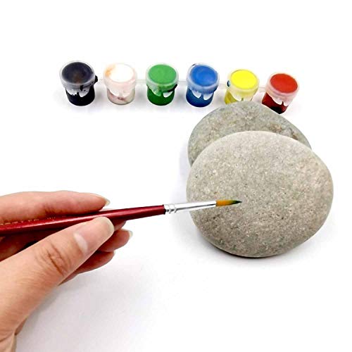 50 Rocks for Painting – Bulk Multi-Colored Large Rock Painting Stones, 2” - 3.5” inch Super Smooth and Flat, Non-Porous Craft Painting Rocks, 100% Natural River Rocks for Mandala and Kindness Stones