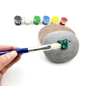 12 Extra-Large Rocks for Painting – Multi-Colored Craft Rock Painting Stones, 3.5” - 4.5” inch Smooth and Flat, Non-Porous Painting Rocks, 100% Natural River Rocks for Mandala and Kindness Stones