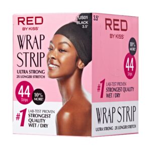 Red by Kiss Wrap Strip, Ultra Strong 2X Longer Stretch, Lab-Test Proven Strongest Quality for Wet/Dry