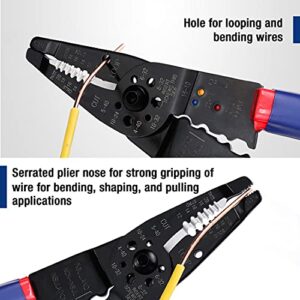 WORKPRO Wire Stripper Set, 8-Inch Multi-Tool Stripper and 8-Inch Self-Adjusting Wire Stripper Set for Stripping, Cutting and Crimping