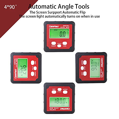 GemRed Digital Angle Gauge with Magnetic Base Digital Level and Angle Finder for Woodworking/Carpenter/Welding/DIY Tools/Home Renovation …