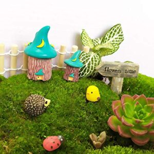 BEZALEL Mini Fairy Garden Accessories Outdoor - Miniature Fairy Garden Supplies Miniature Garden Accessories with Fairy Garden Animals, Houses, Decor for Garden Patio Micro Landscape Yard Bonsai