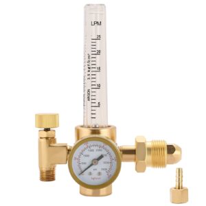 atpeam argon gas regulator flowmeter 0-25lpm cga-580 for tig welder machine full copper gas values welding accessory for tig welding machine