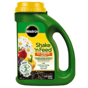 scotts miracle-gro shake 'n feed all purpose plant food 8 lb