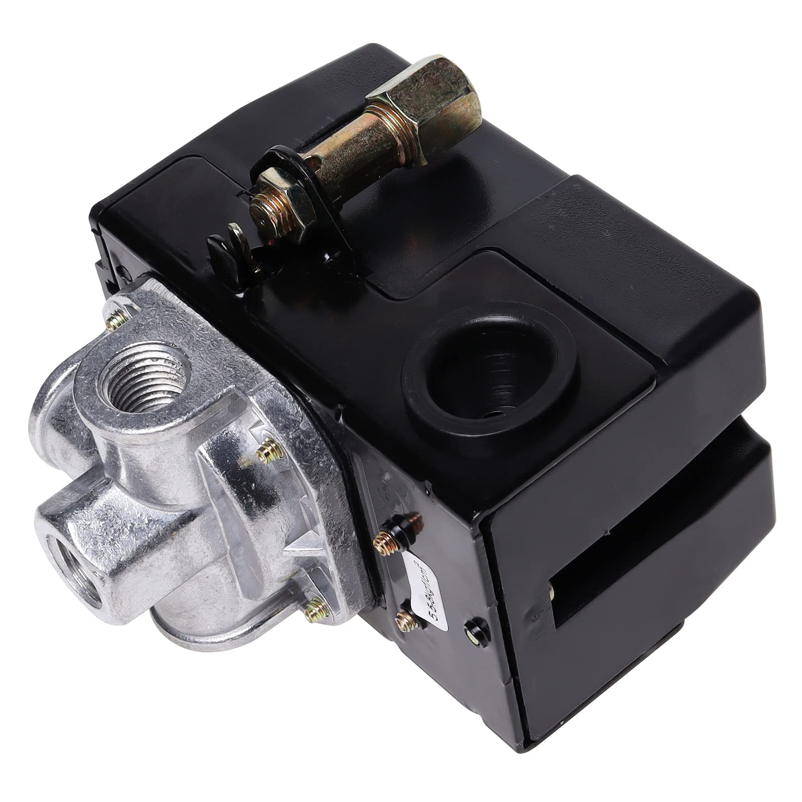 Air Compressor Pressure Switch 95-125 PSI Control Unloader, LF10-4H 95-125 PSI 20A 4 Port Pressure Control Switch Valve NPT 1/4