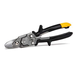 toughbuilt - bulldog cut aviation snips - one handed lock operation - (tb-h4-60-b)