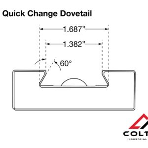 Colton Industrial Tools AXA #1 XL Quick Change Tool Holder 250-101XL ZiN Coated