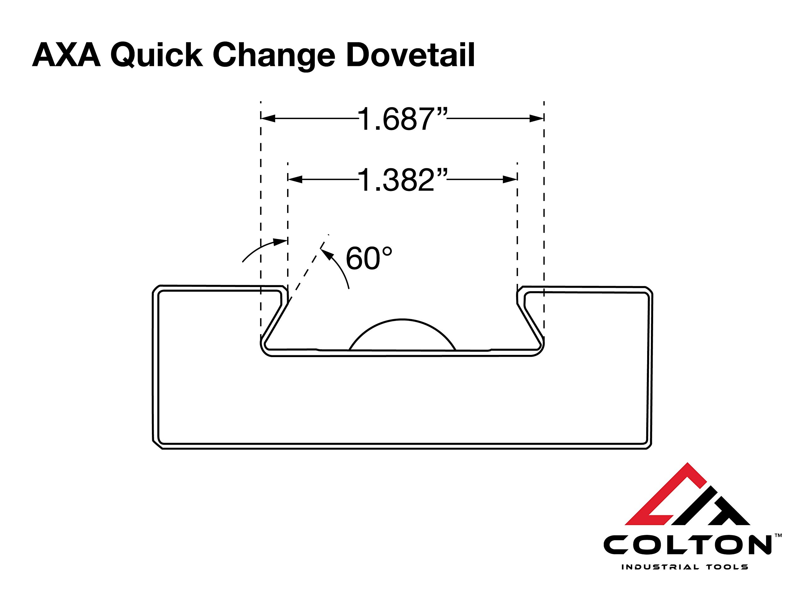 Colton Industrial Tools AXA #1 XL Quick Change Tool Holder 250-101XL ZiN Coated