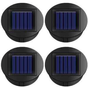 4 pack solar lights replacement top parts 7 lumens lantern lids light for hanging solar lanterns outdoor decorations garden patio